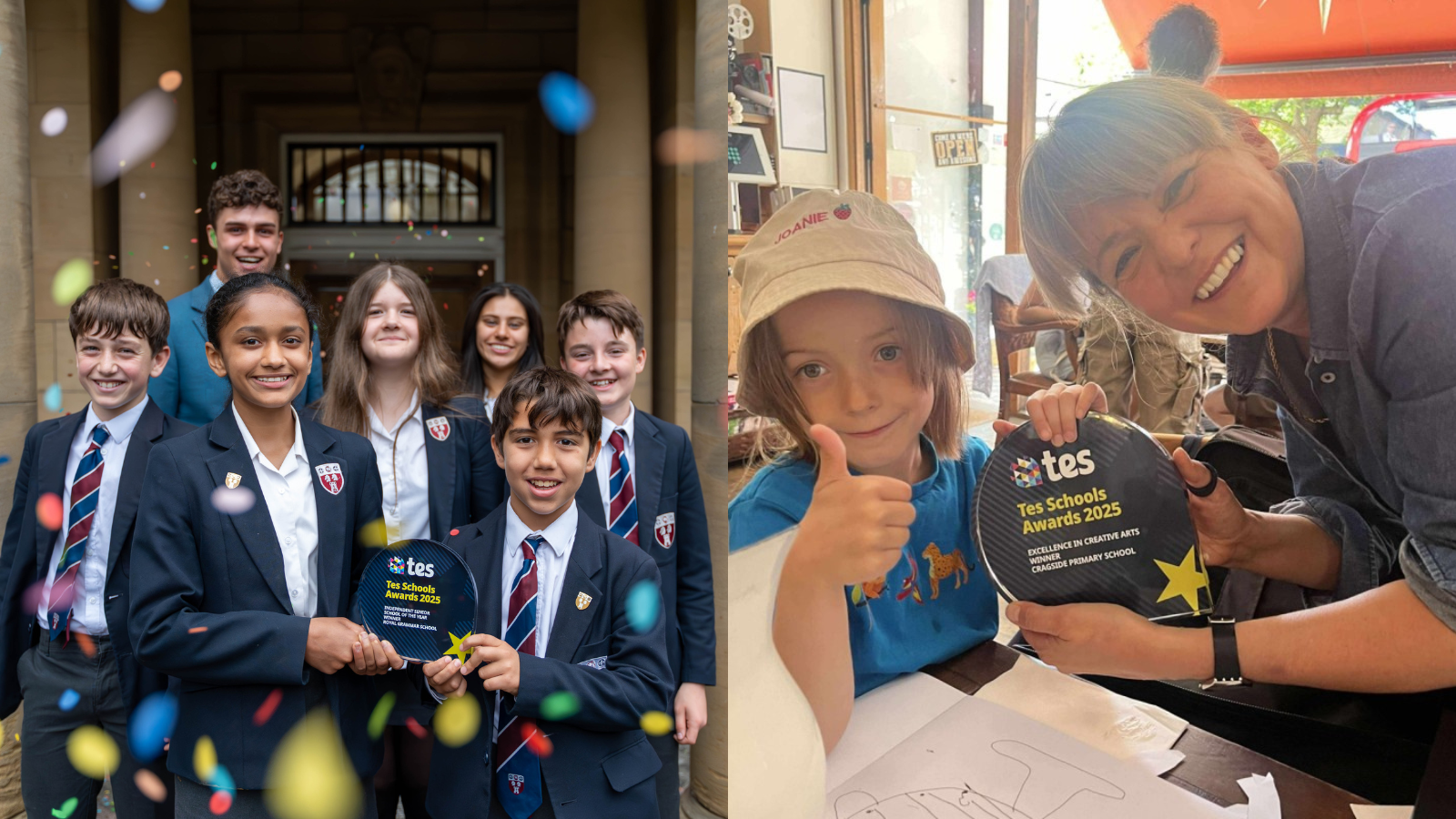 Two North East schools win at the Tes Schools Awards 2025